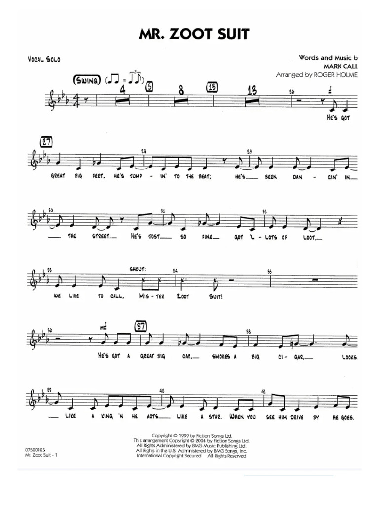 Mr. Zoot Suite | PDF