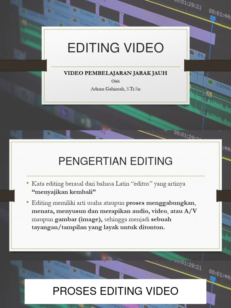 Materi Editing | PDF