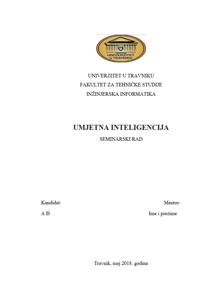 Seminarski Rad UI | PDF