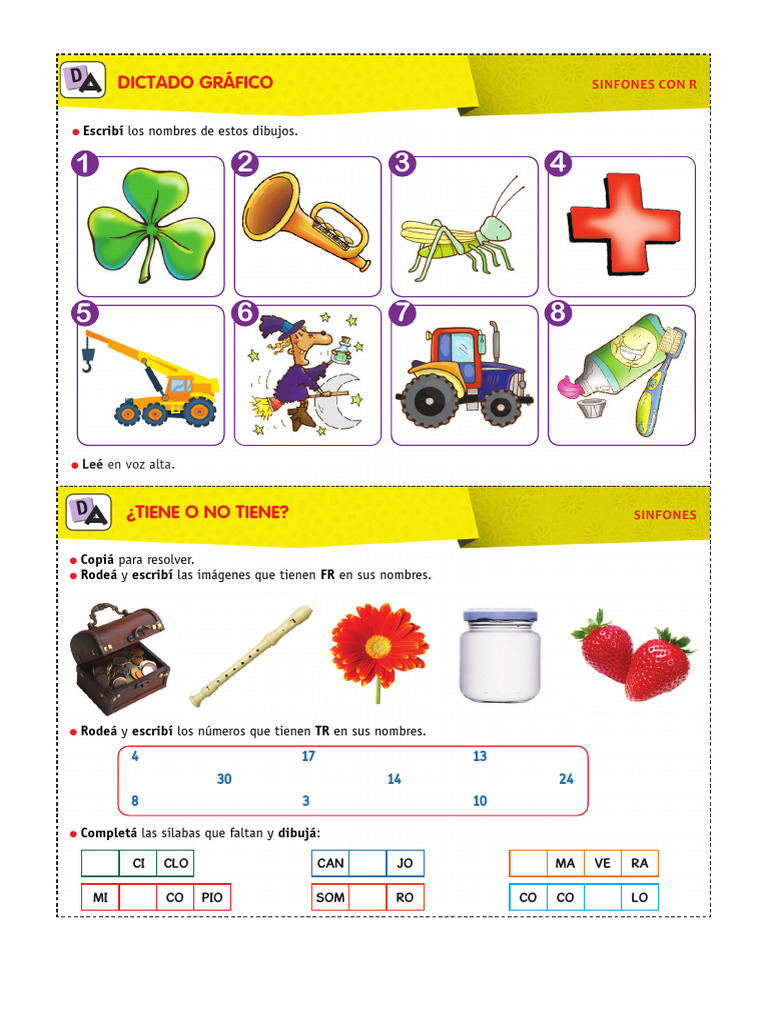 Grupos consonanticos y comprension lectora | PDF | Cumpleaños