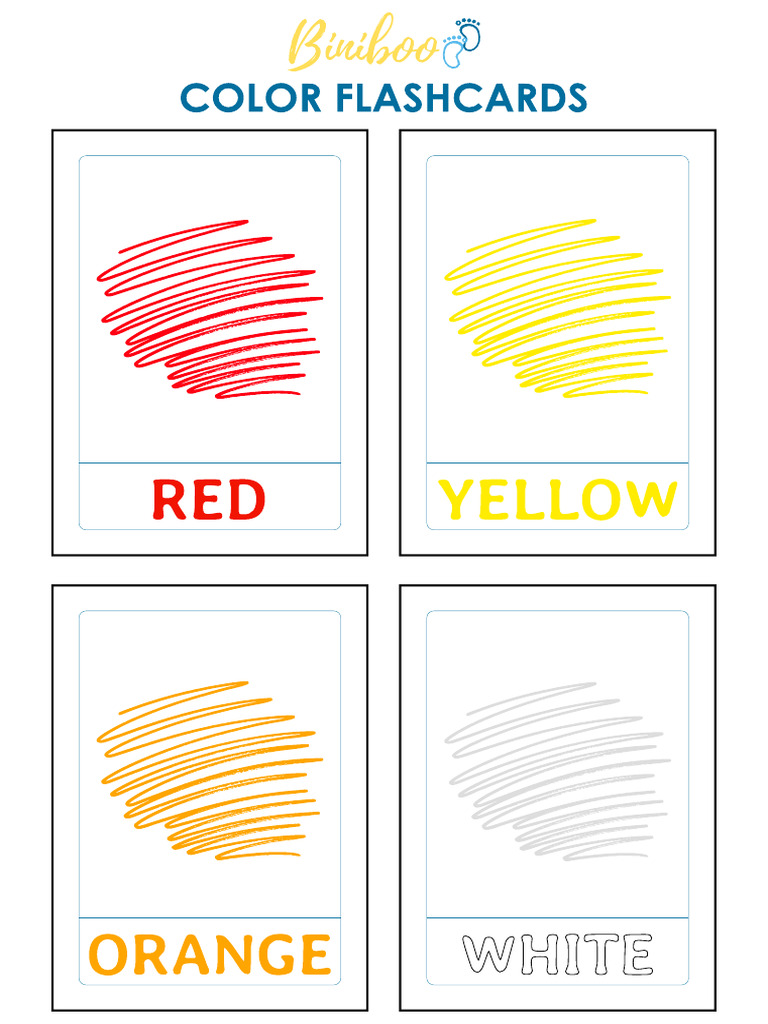 Printable Color Flashcards BINIBOO | PDF