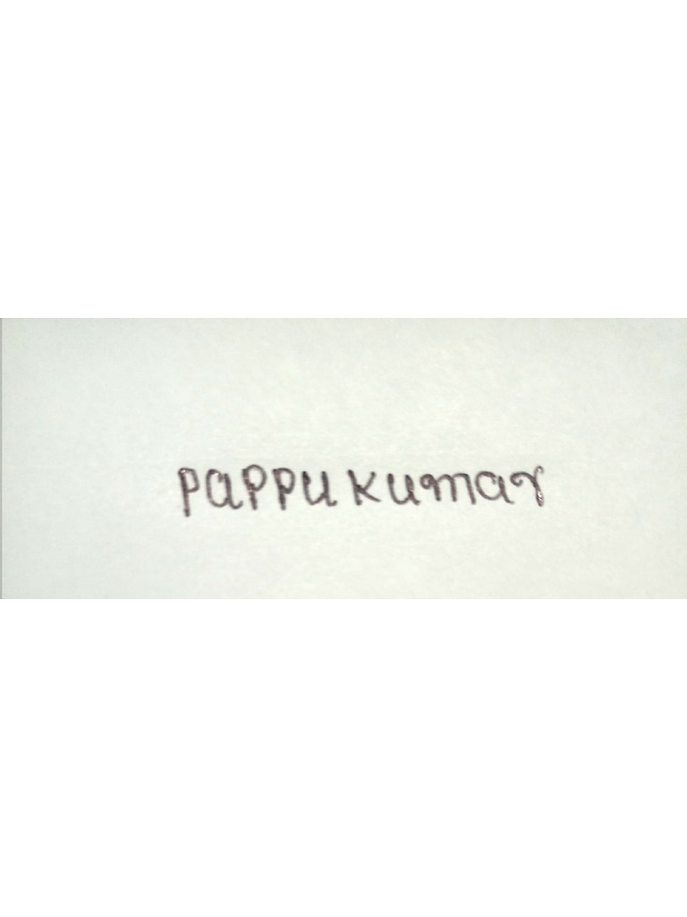 Pappu Signature | PDF