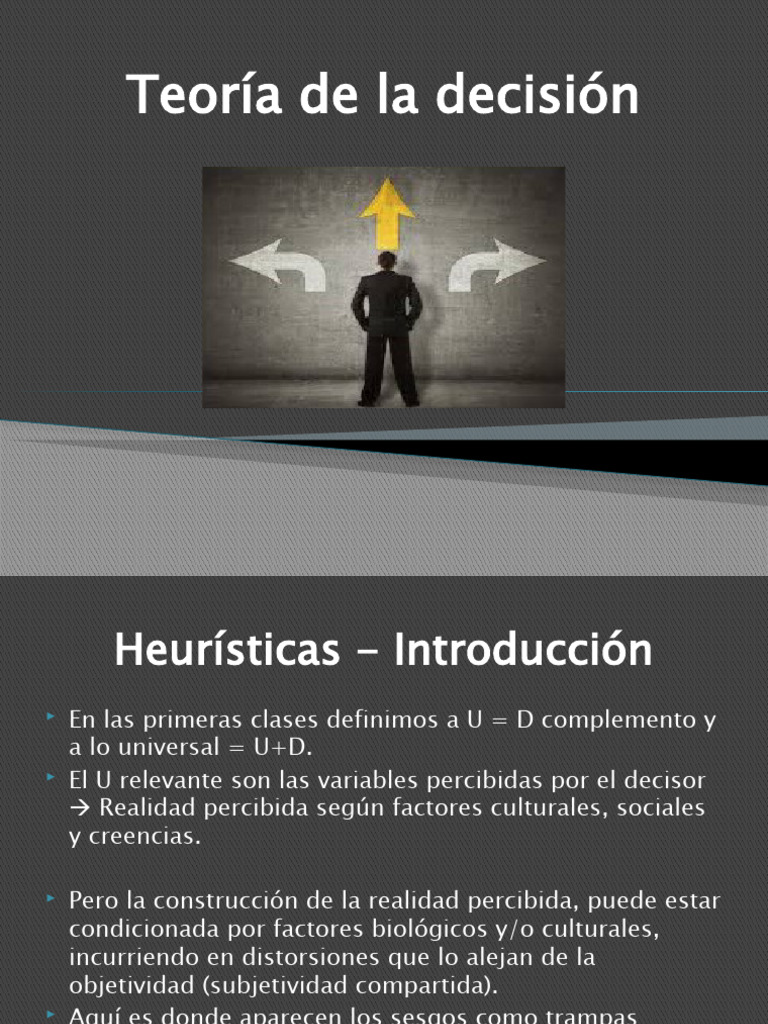 Decisión - Clase 11 - Heurísticas | PDF | Psicología cognitiva | Parcialidad