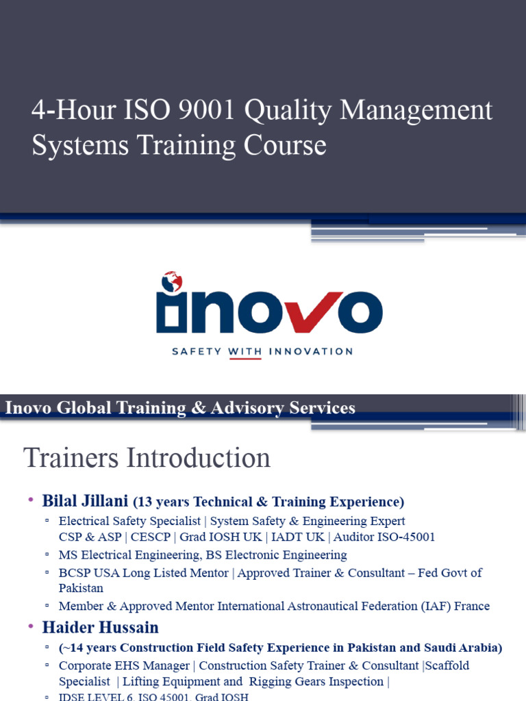 ISO 9001 Slides | PDF | Iso 9000 | Quality Management