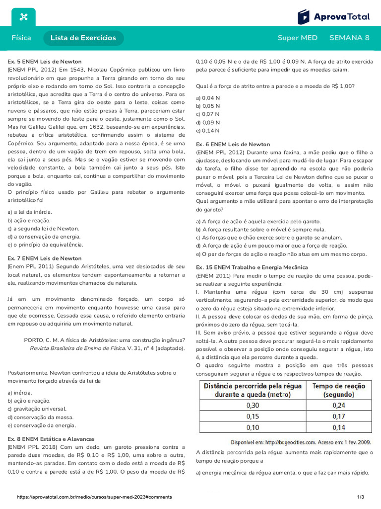 APAGARRRRR Aprova Total. A Mais Completa Plataforma de Estudos para o Enem e Vestibular | PDF ...