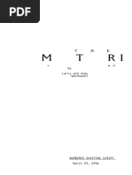 The Matrix (1999) Movie Script | PDF | Nature