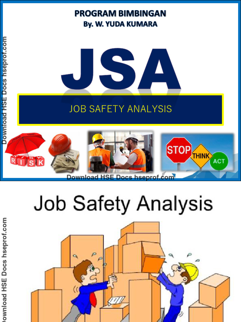 JSA | Download Free PDF | Risk | Workplace