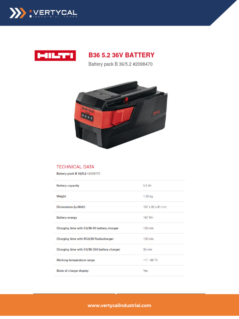 Hilti B36-5.2 | PDF