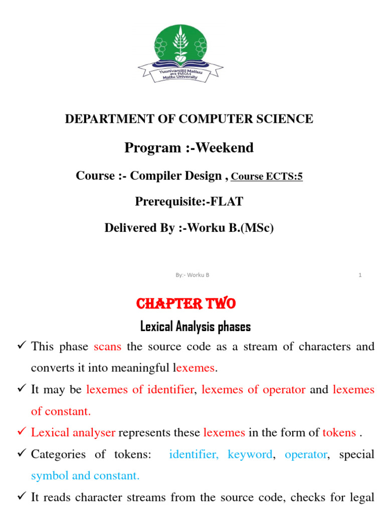 Chpater 2 Lexical Analysis | PDF | Grammar | Computer Programming