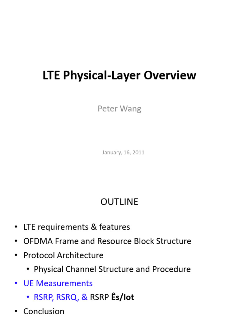 Lte Physical-layer Emerson Eduardo Rodrigues | PDF | High Speed Packet Access | Orthogonal ...