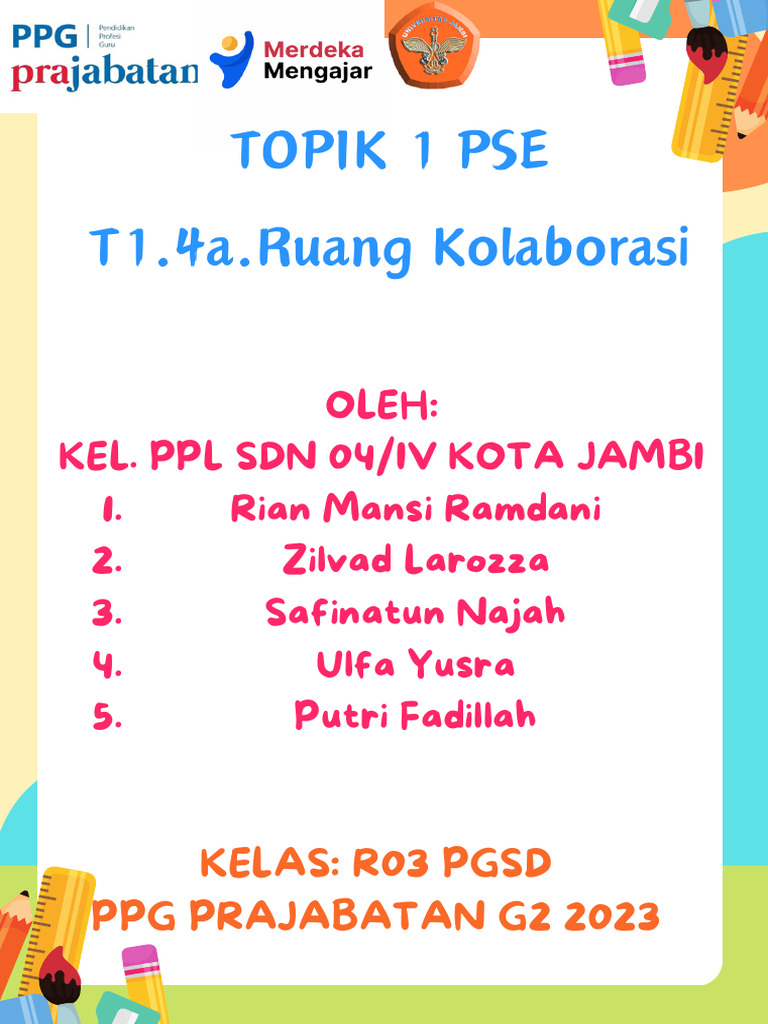 TOPIK 1 PSE-T1.4a Ruang Kolaborasi | PDF