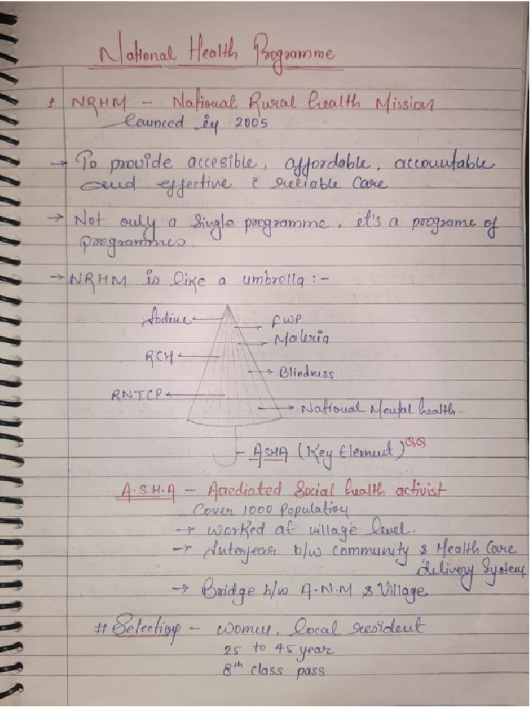 National Health Programme | PDF
