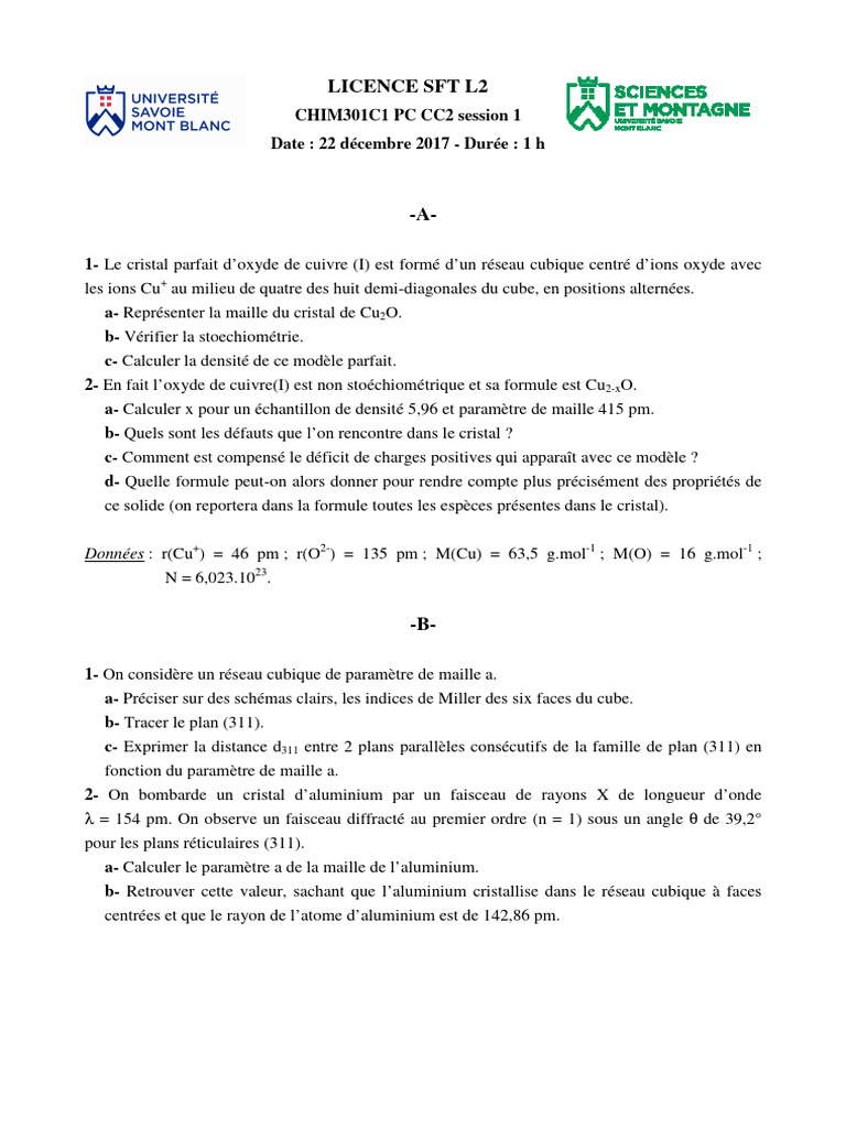 Analyse des cristaux d'oxyde de cuivre | PDF | Phase (thermodynamique ...
