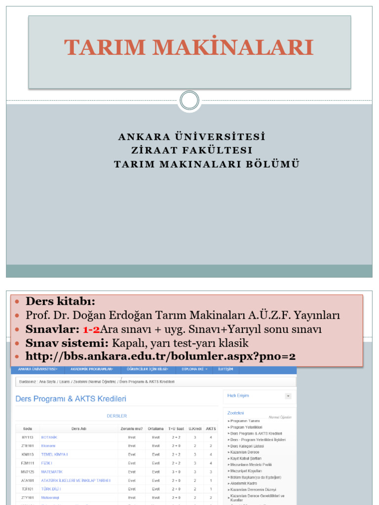 1.Ã Nite - TARIM MAKÄ°NALARI - GiriÅ 1 | PDF