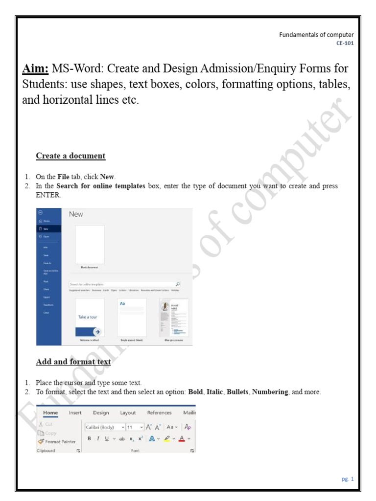 PRACT 5 | Download Free PDF | Microsoft Word | Page Layout