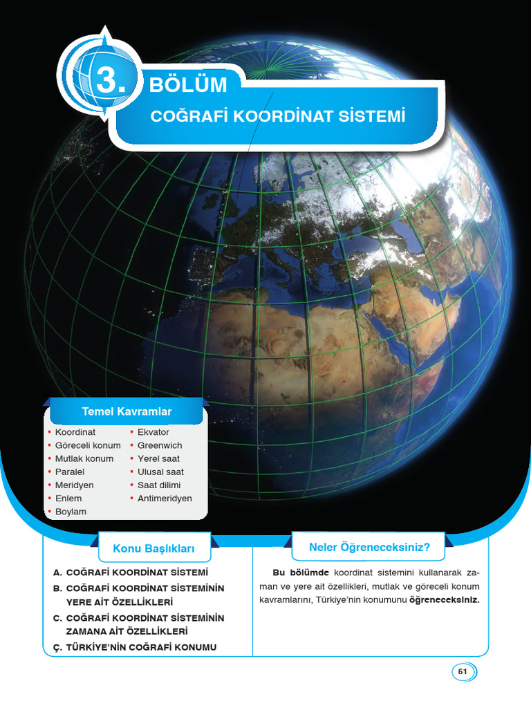 Coğrafi Koordinat Sistemi | PDF