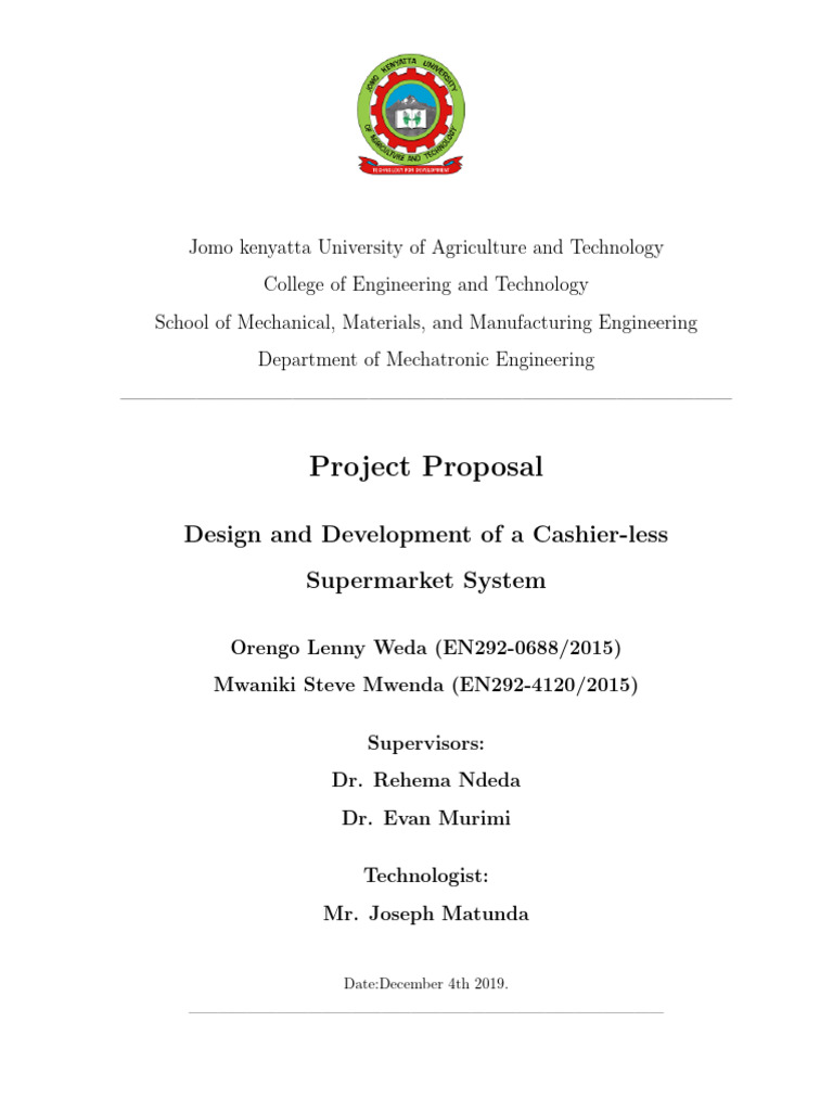 Proposal | PDF | Belt (Mechanical) | Barcode