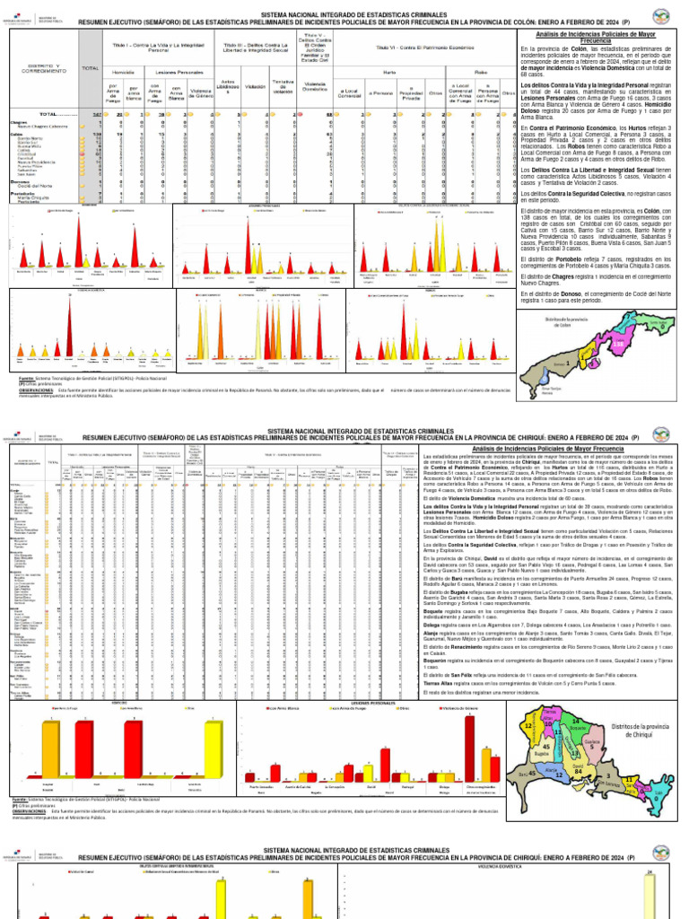 02 - RESUMEN EJECUTIVO - COLN CHIRIQU PANAM Y PANAM OESTE - FEBRERO DE 2024 | PDF | Justicia ...