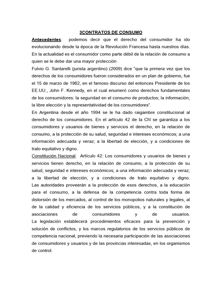 CONTRATOS DE CONSUMO GUÍA DE ESTUDIO | PDF | Los consumidores | Protección al Consumidor