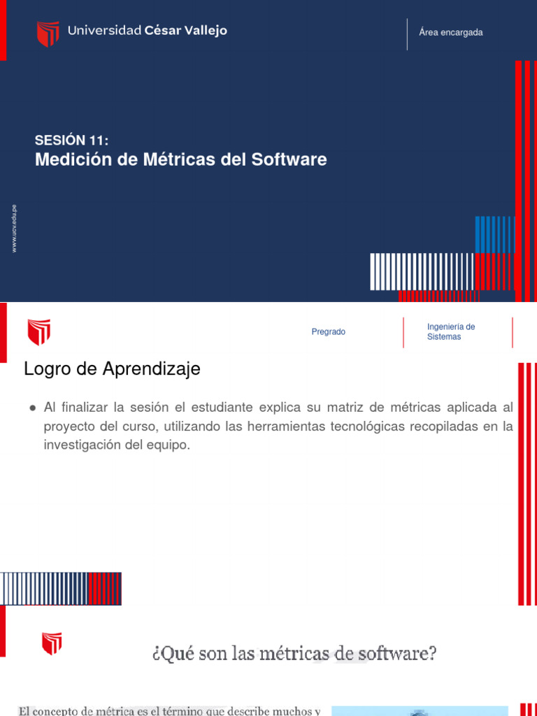 CS - Sesion11-Medicion de Metricas | PDF | Software | Programa de computadora