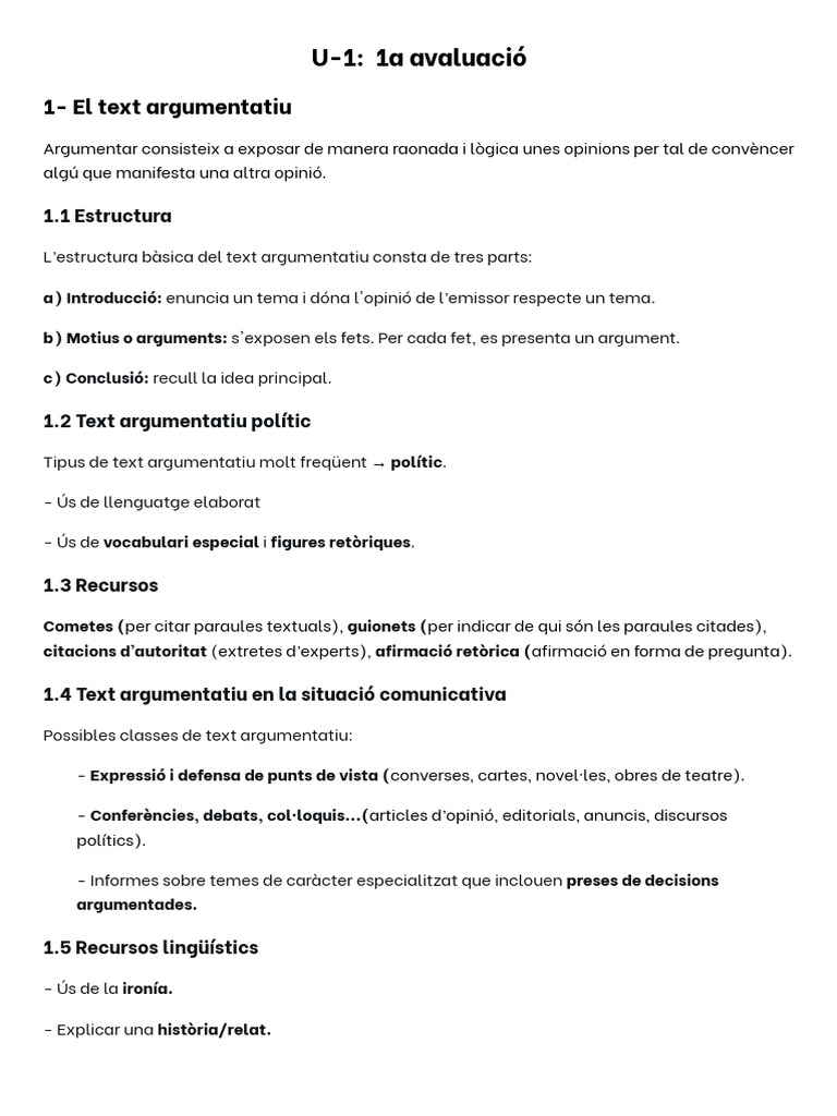 U-1 1a Avaluació | PDF