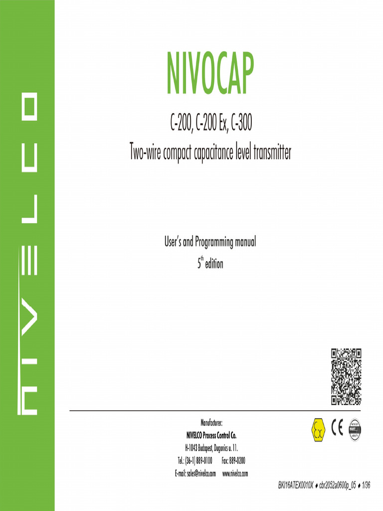 NIVOCAP Medidor de Nivel | PDF | Capacitance | Parameter (Computer Programming)