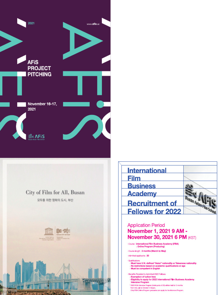 AFiS Project Pitching 2021 Schedule | PDF | The Walt Disney Company