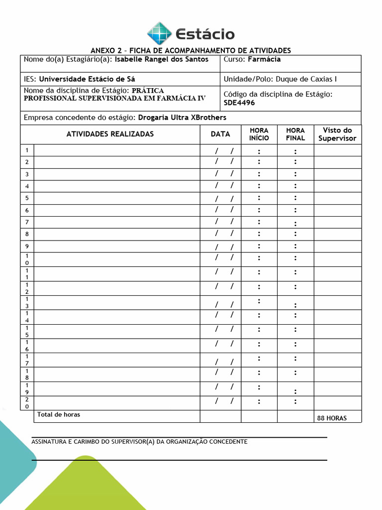 Modelo de Fichas de Acompanhamento | PDF