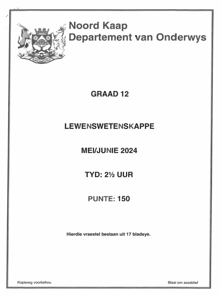 GR 12 LW Junie 2024 Afr | PDF