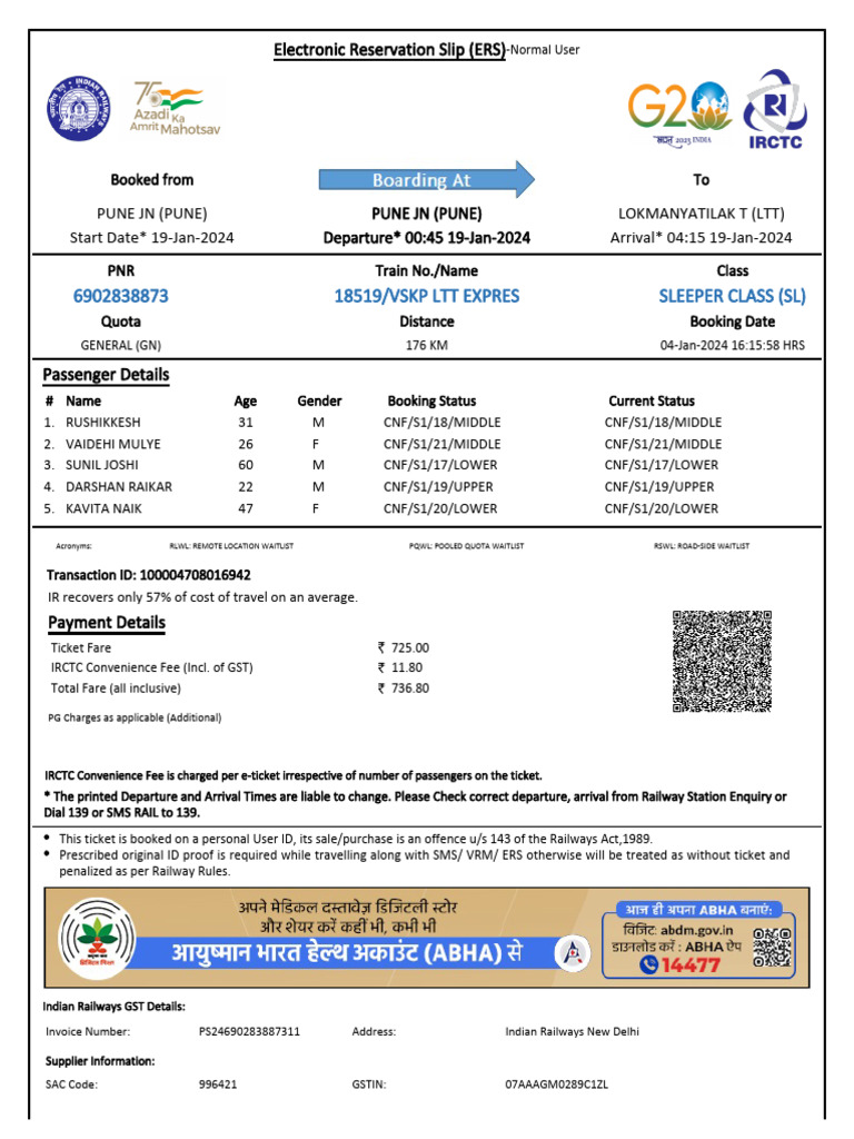 Pune To Mumbai Retrun | PDF | Identity Document | Payments