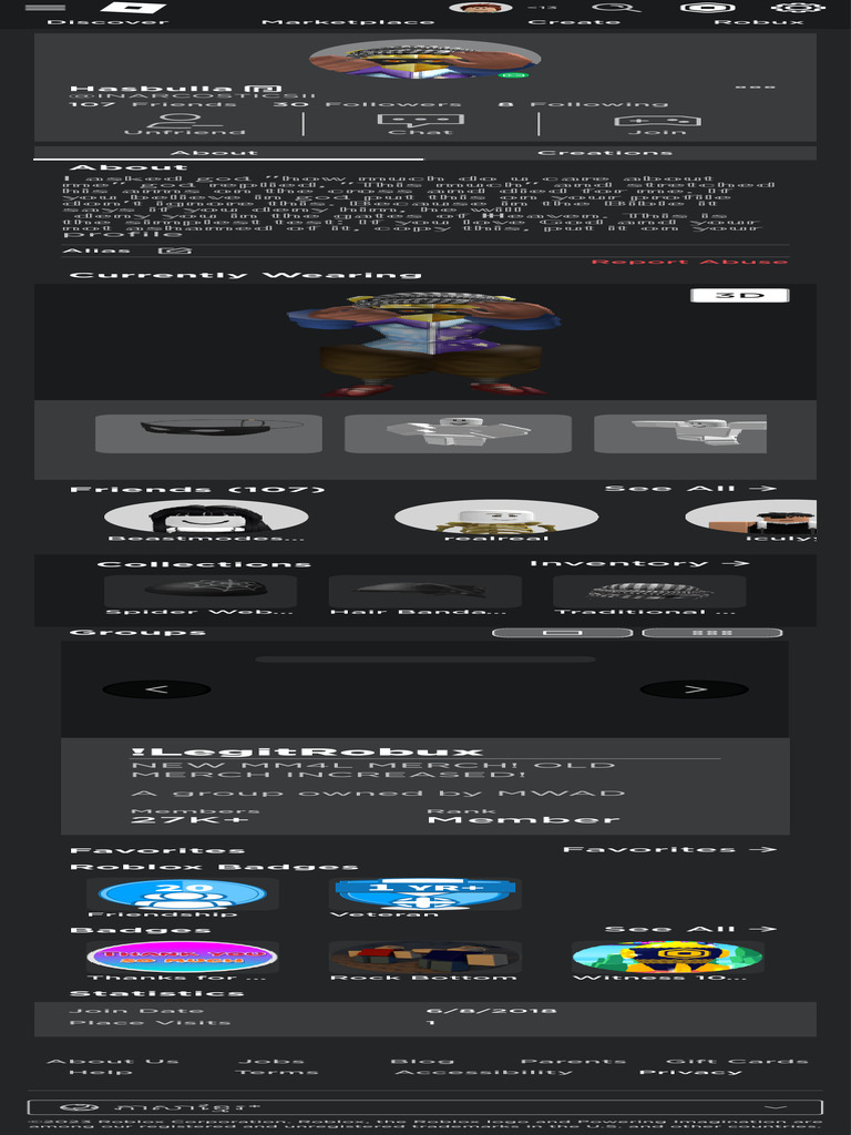 Hasbulla - Roblox | PDF