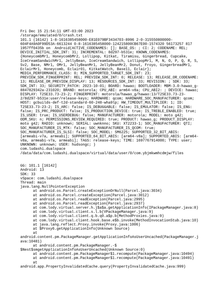 Crash | PDF | Java (Programming Language) | System Software Crash | PDF | Java (Programming Language) | System Software