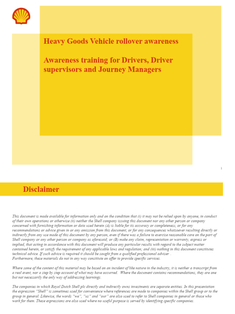 HGV Rollover Prevention Training Guide | PDF | Truck | Anti Lock ...