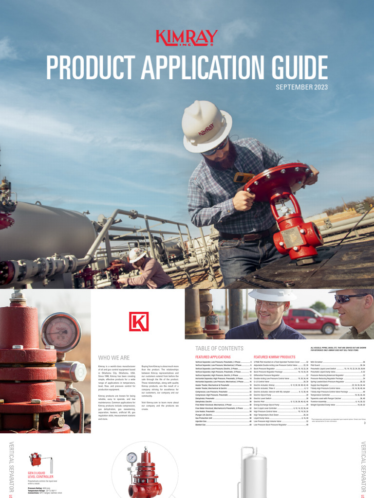 Kimray | PDF | Valve | Pressure