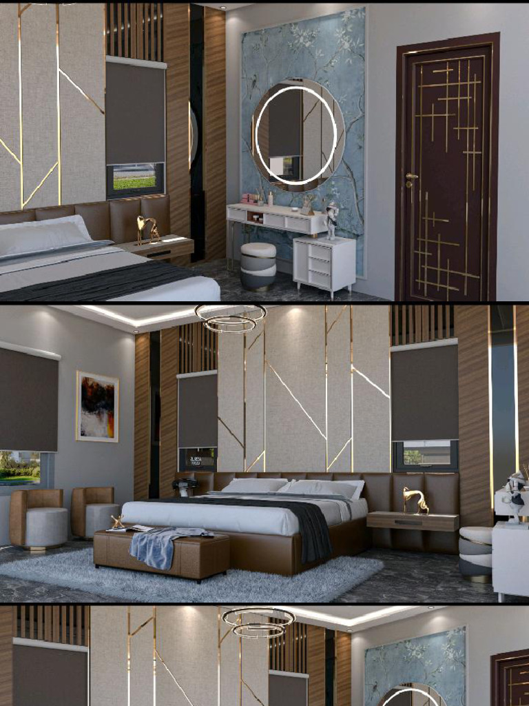 Bedroom interior design render | PDF