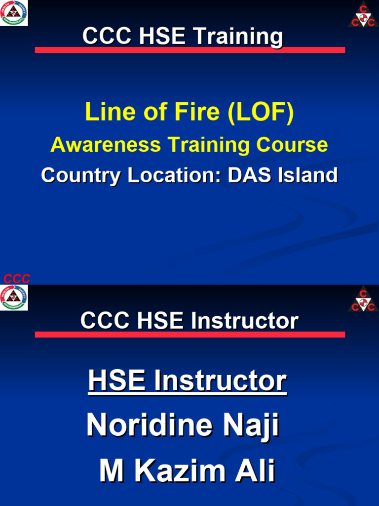 Line of Fire Safety Training | PDF | Personal Protective Equipment ...