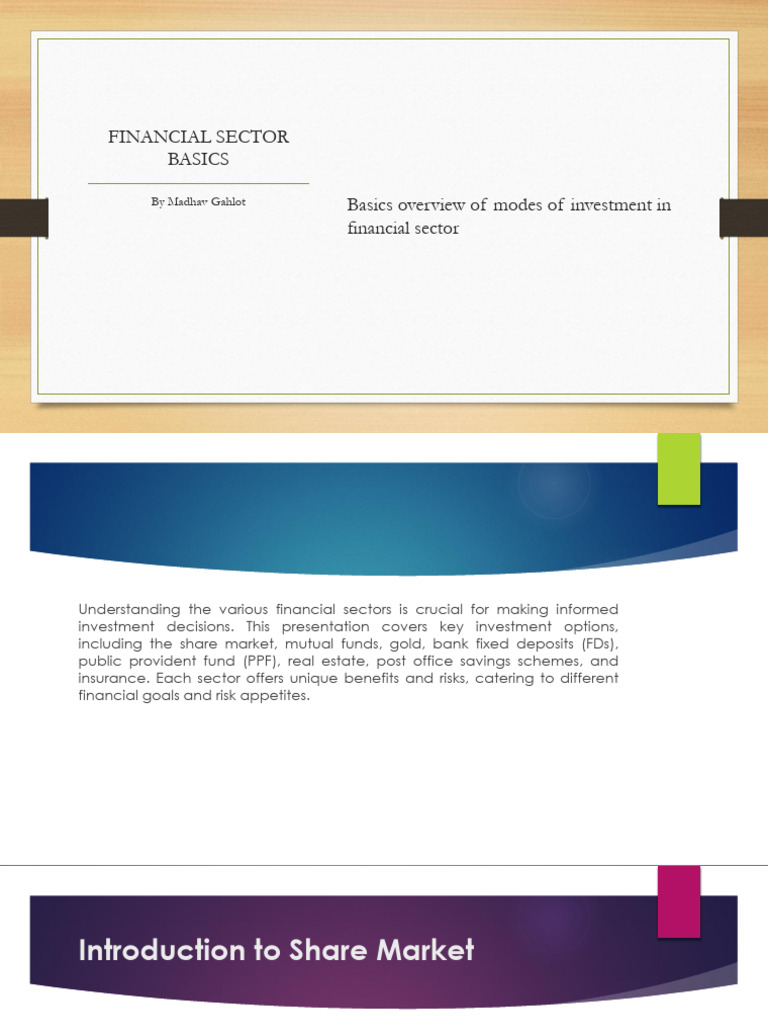 Introduction to Share Market | PDF | Investment Fund | Investing