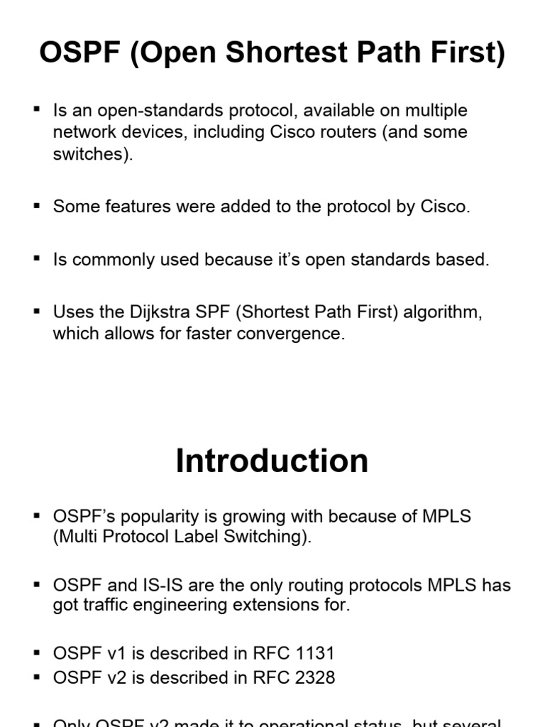 Ospf Pdf Routing Computer Science
