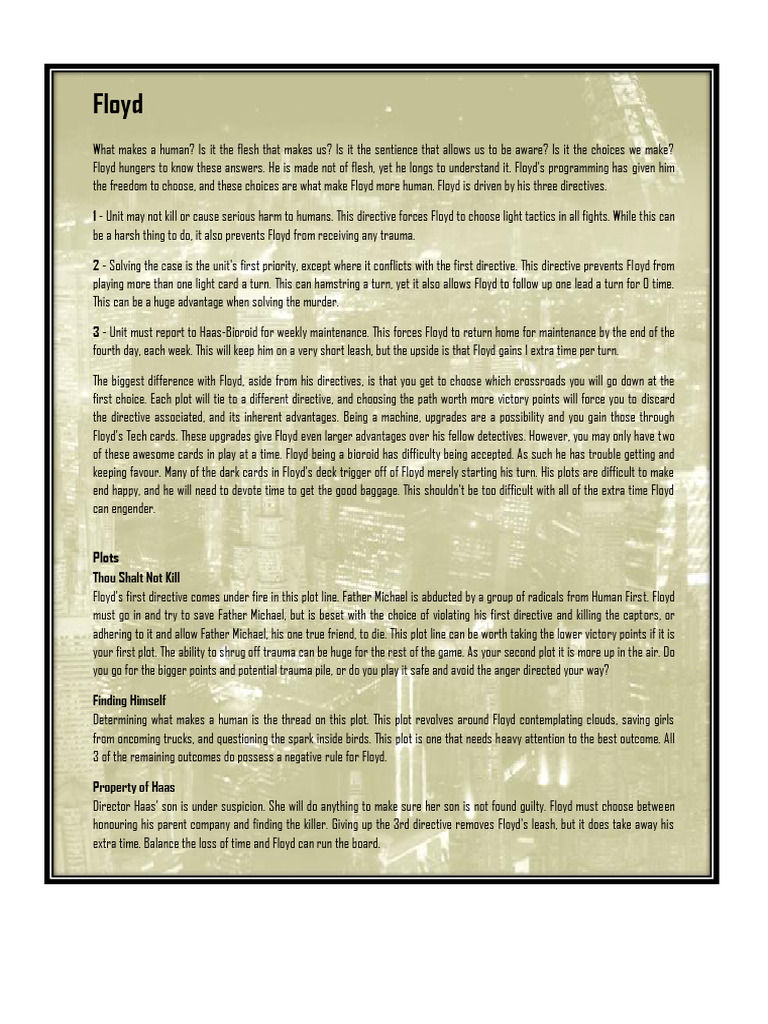 Android Boardgame - Characters | PDF