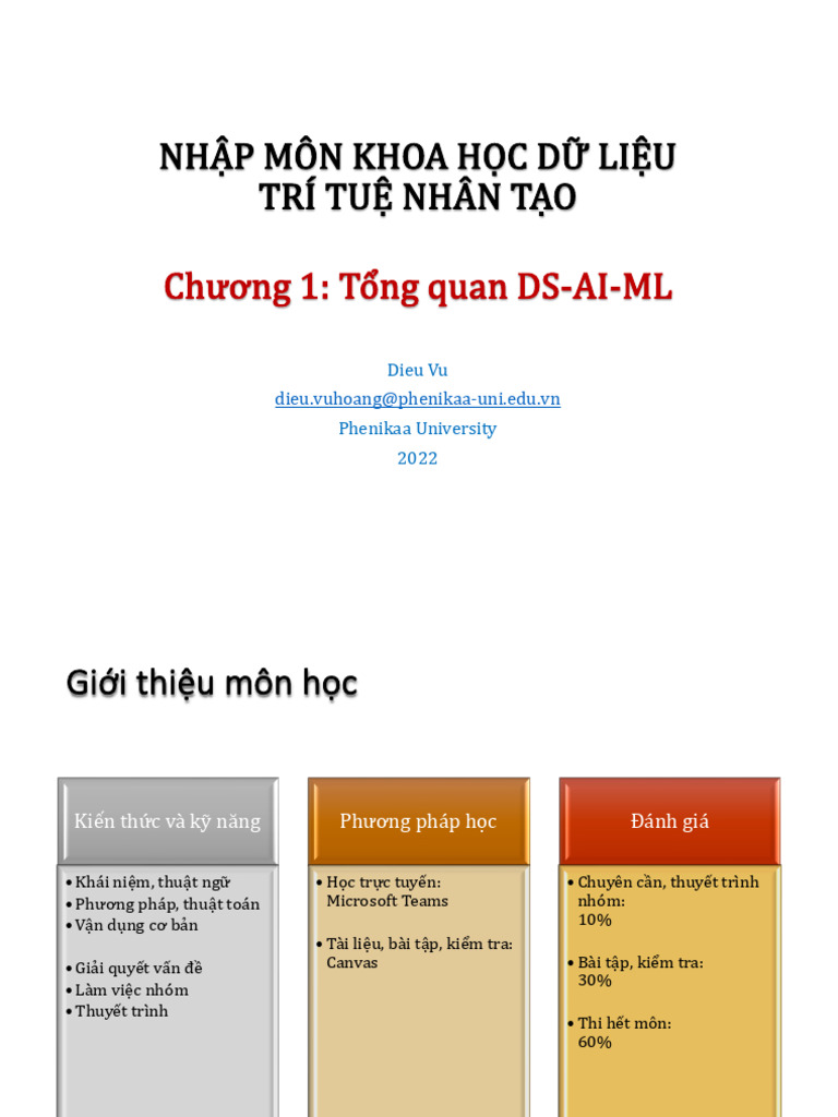 Intro To DS-AI. Presentation 1 | PDF