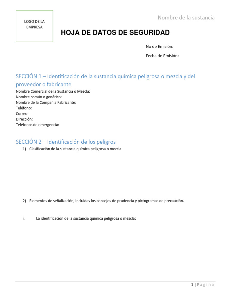 Formato HDS Rev. 1.2 | PDF | Toxicidad | Sustancias químicas