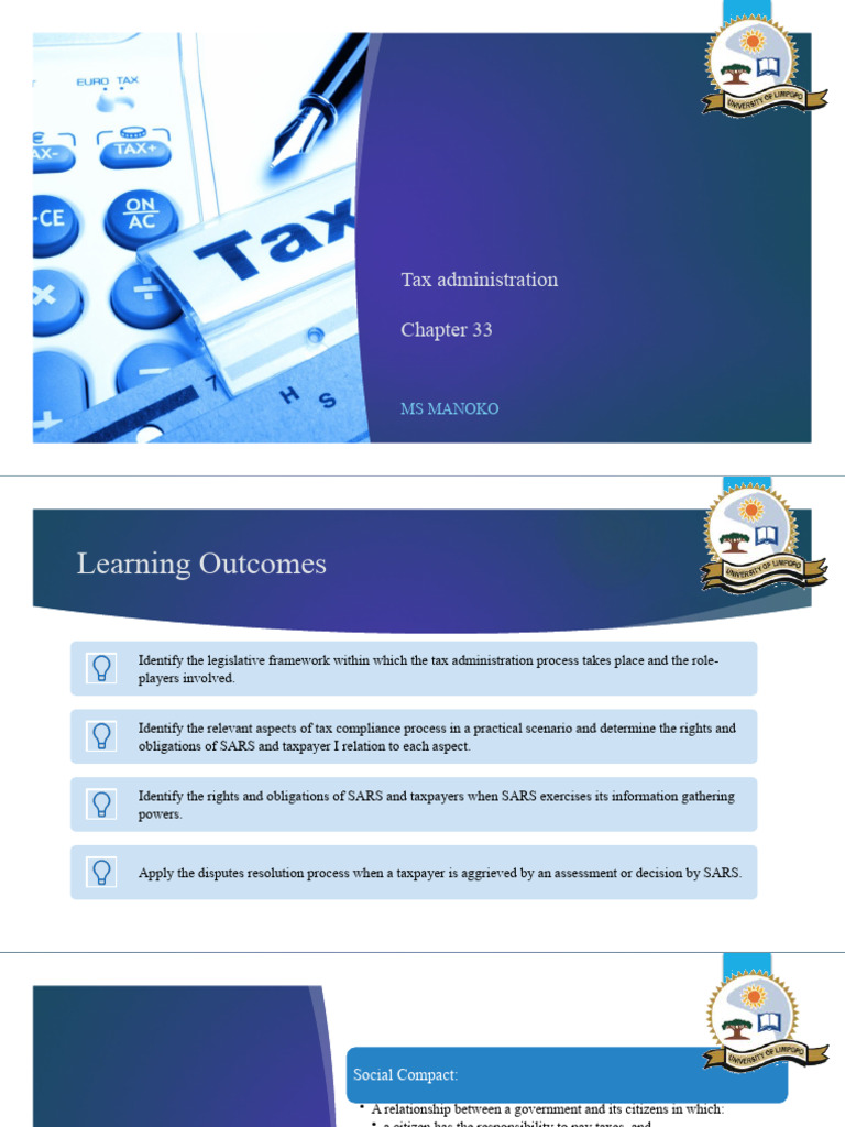 Taxpayer Obligations and Compliance | PDF | Risk | Taxes