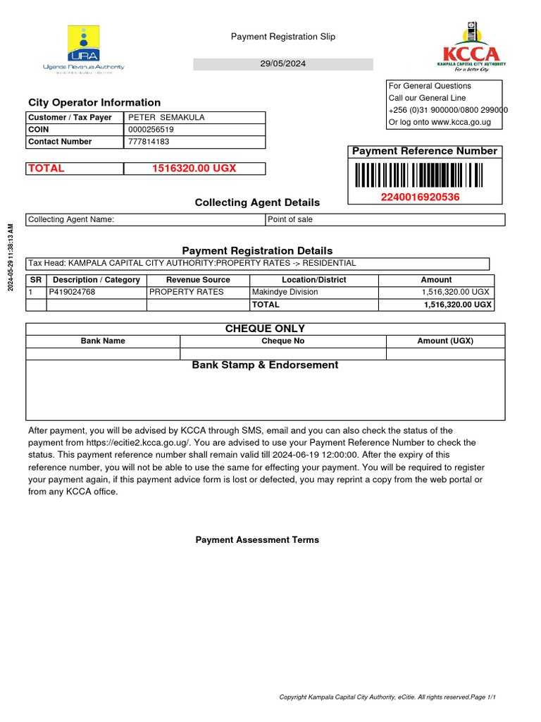 PAF-0000256519 | PDF | Payments | Cheque