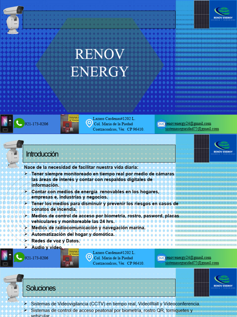 Renov Energy v2.2 | PDF | Circuito cerrado de televisión | Automatización del hogar