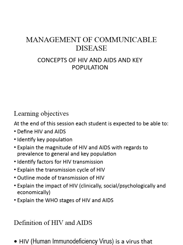 1.introduction To Hiv and Aids | PDF | Retrovirus | Hiv