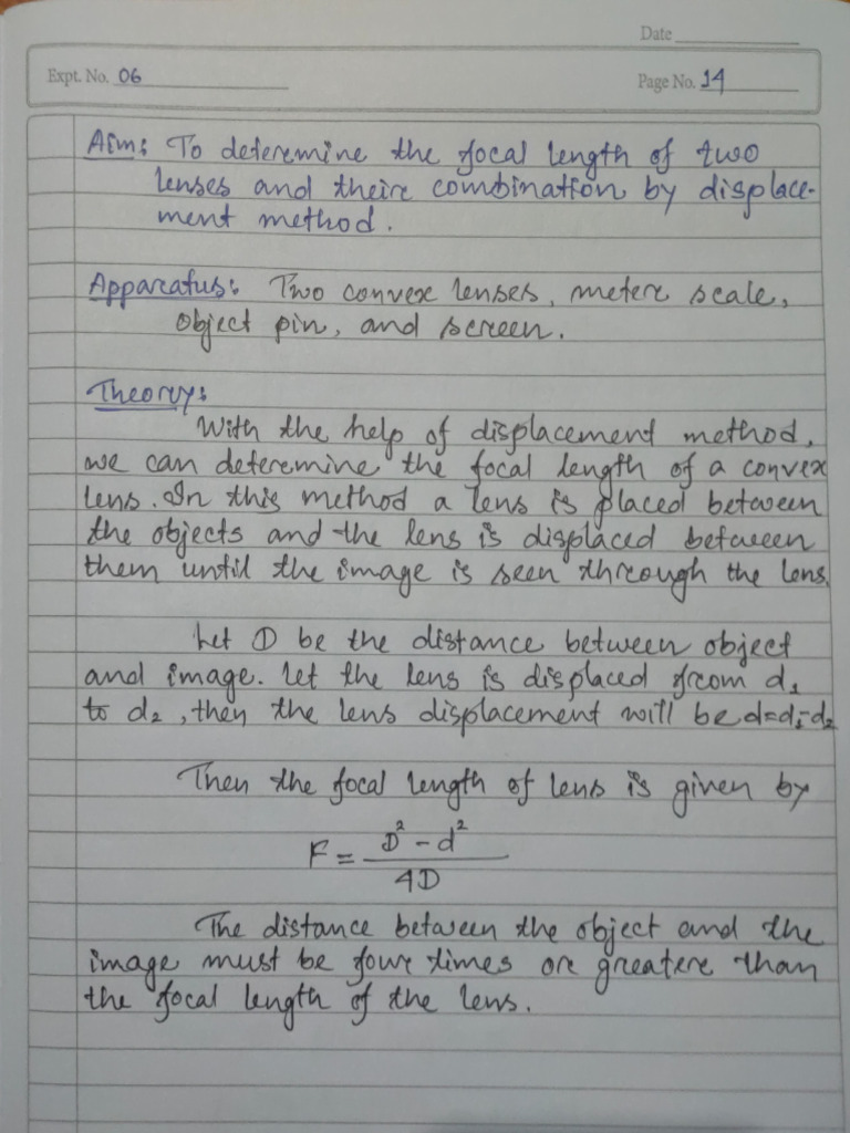 Displacement Method | PDF