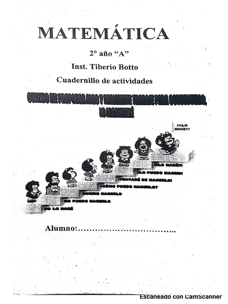 Cuadernillo de Matem-Tica 2 - A-O | PDF