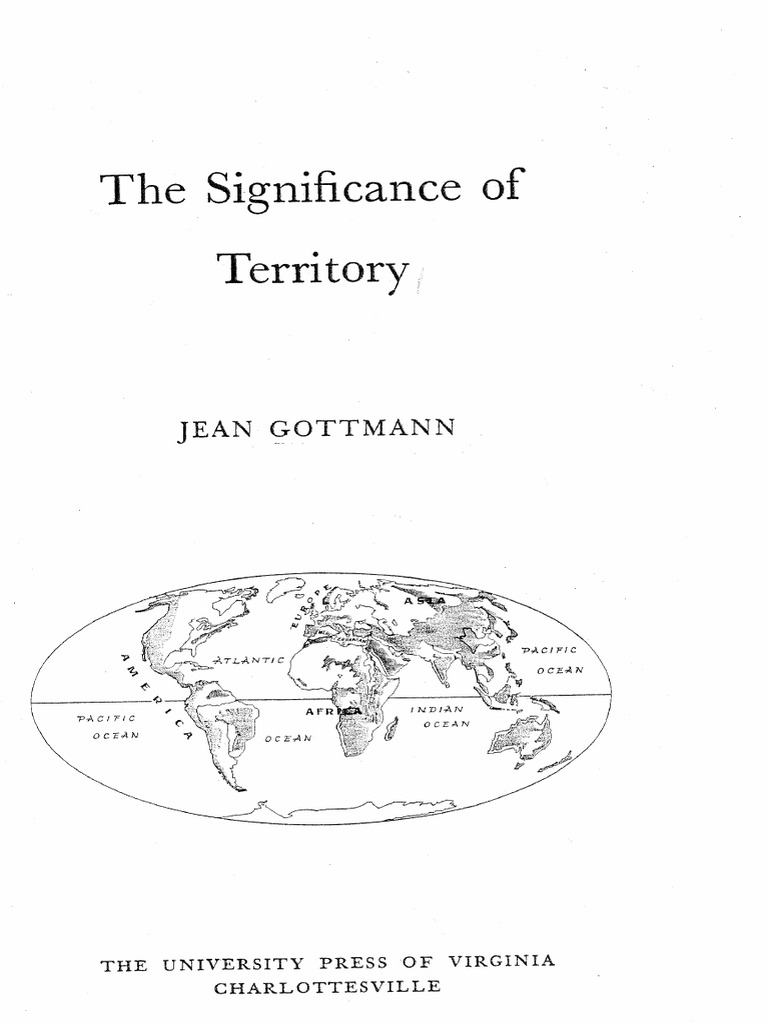 Jean Gottmann - The Significance of Territory-The University Press of ...
