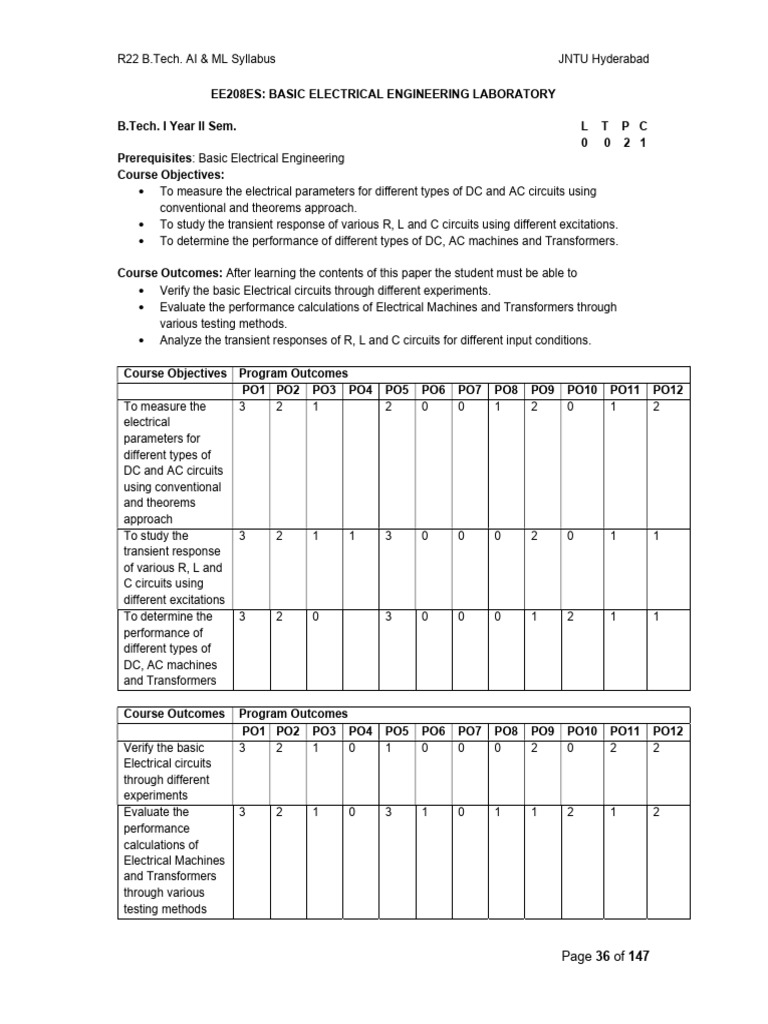 BEE Lab | PDF | Transformer | Electric Motor