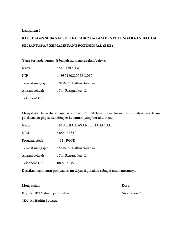 Lampiran PKP Tya | PDF | Karier & Perkembangan